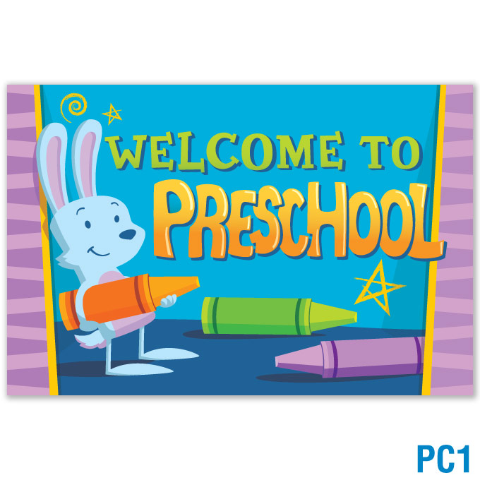 Welcome to Preschool Postcard - School Supplies - School Mate