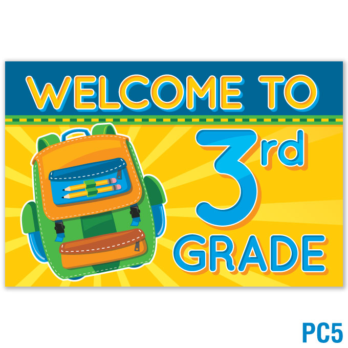 Welcome to 3rd Grade Postcard - School Supplies - School Mate
