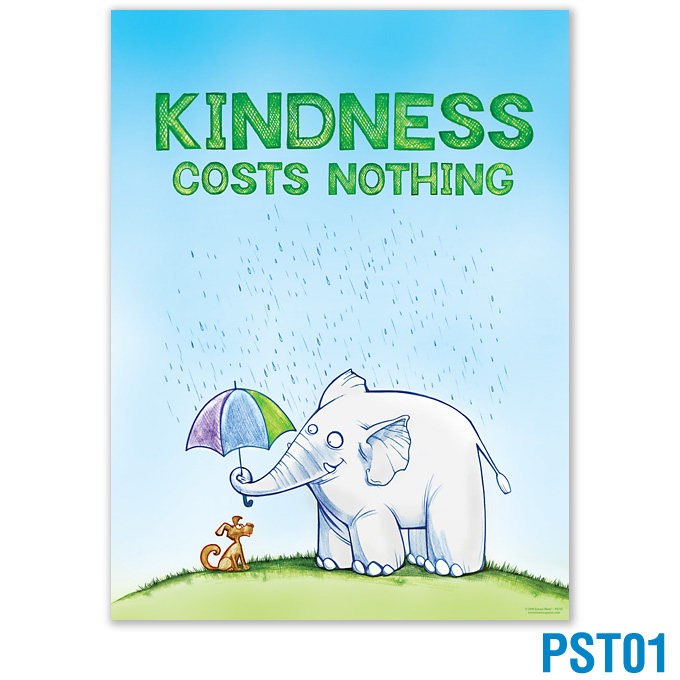 Kindness Costs Nothing Poster - School Supplies - School Mate